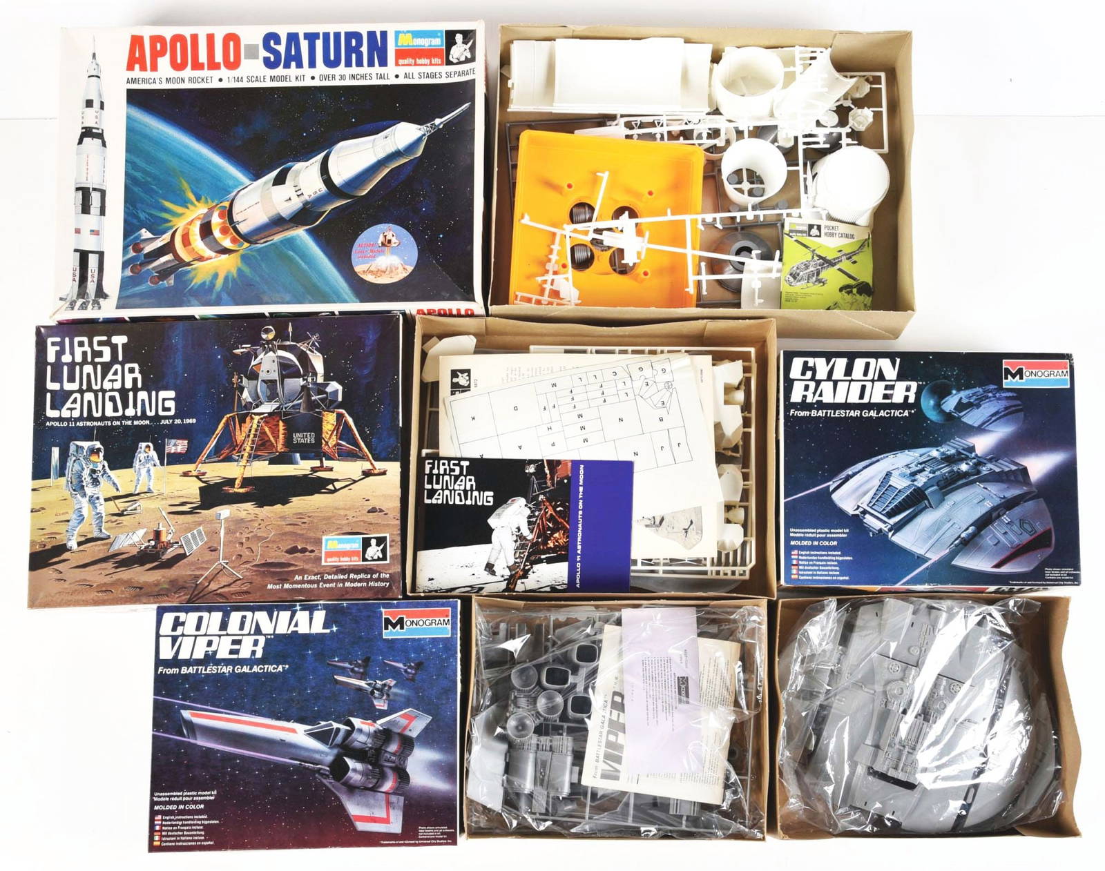 Lot Of 4: Space-related Monogram Model Kits Auction