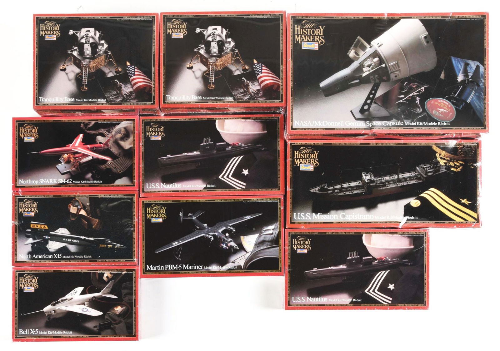 Lot Of 10: Various Military & Space Revell History Makers Model Kits ...