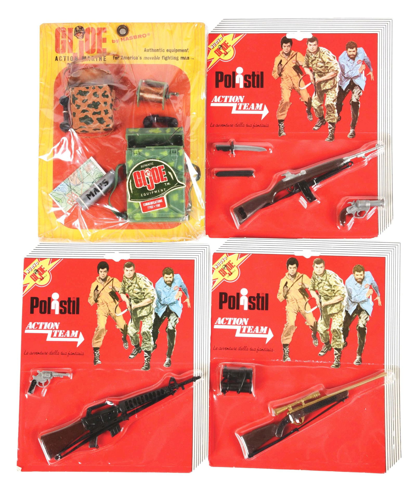 Set Of 4: 1960s & 1970s G.i. Joe Accessory Packs Auction