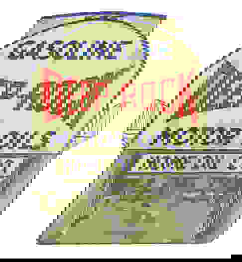 Deep-rock Gasoline Motor Oils Tin Sign. Auction