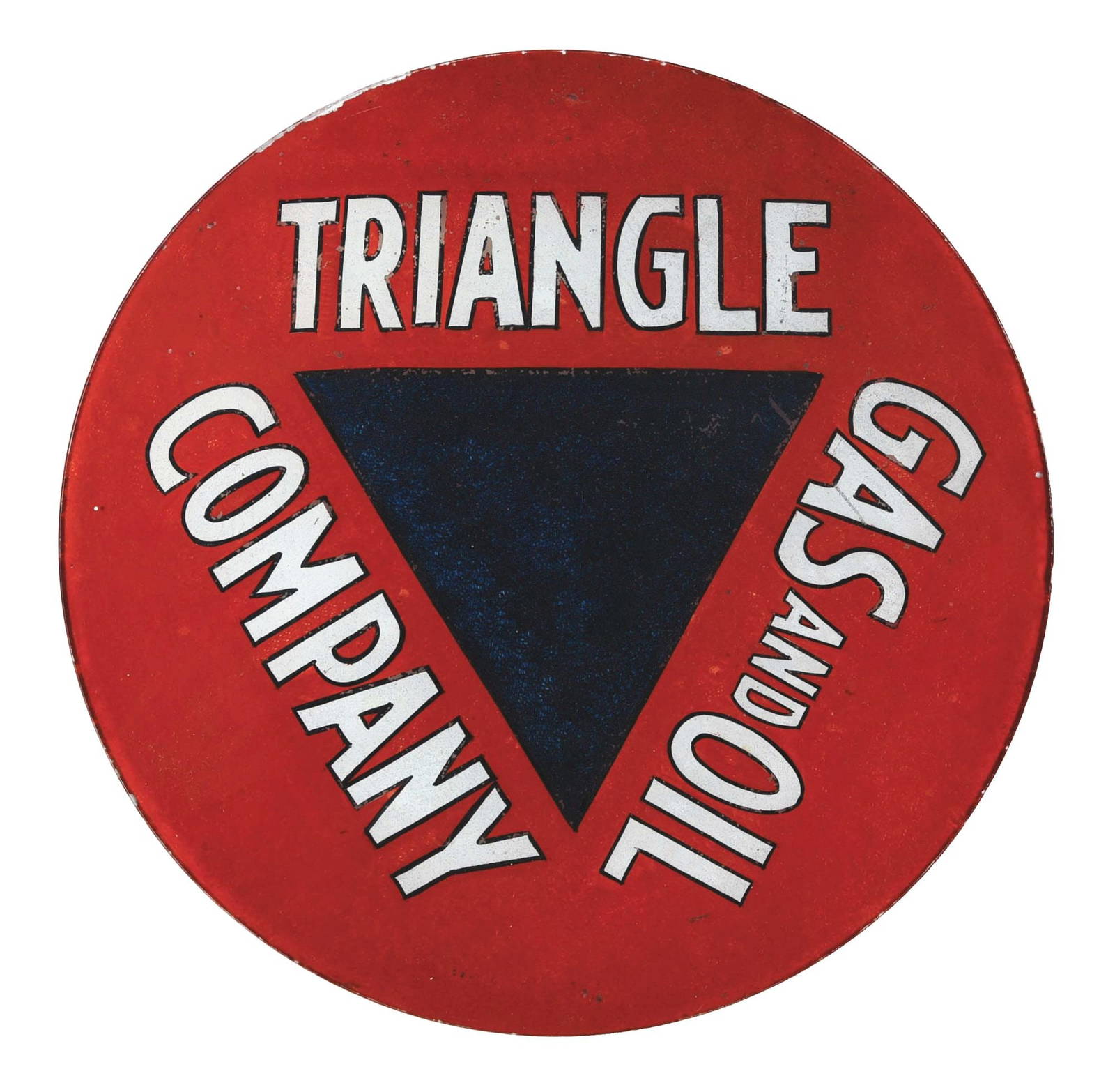 Triangle Gas And Oil Company Single 15" Globe Lens Ags 76. Auction