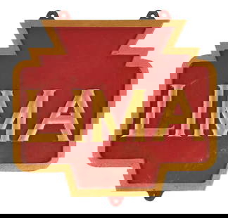 Prr Keystone Station Approach Sign. Auction