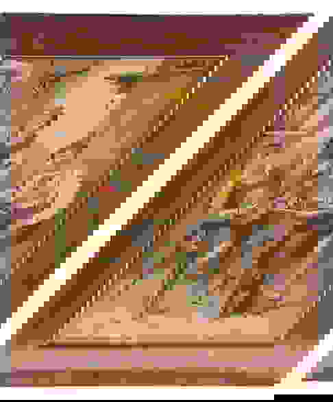 Franz Waldegg Oil Painting W/ Tavern Graphics. Auction