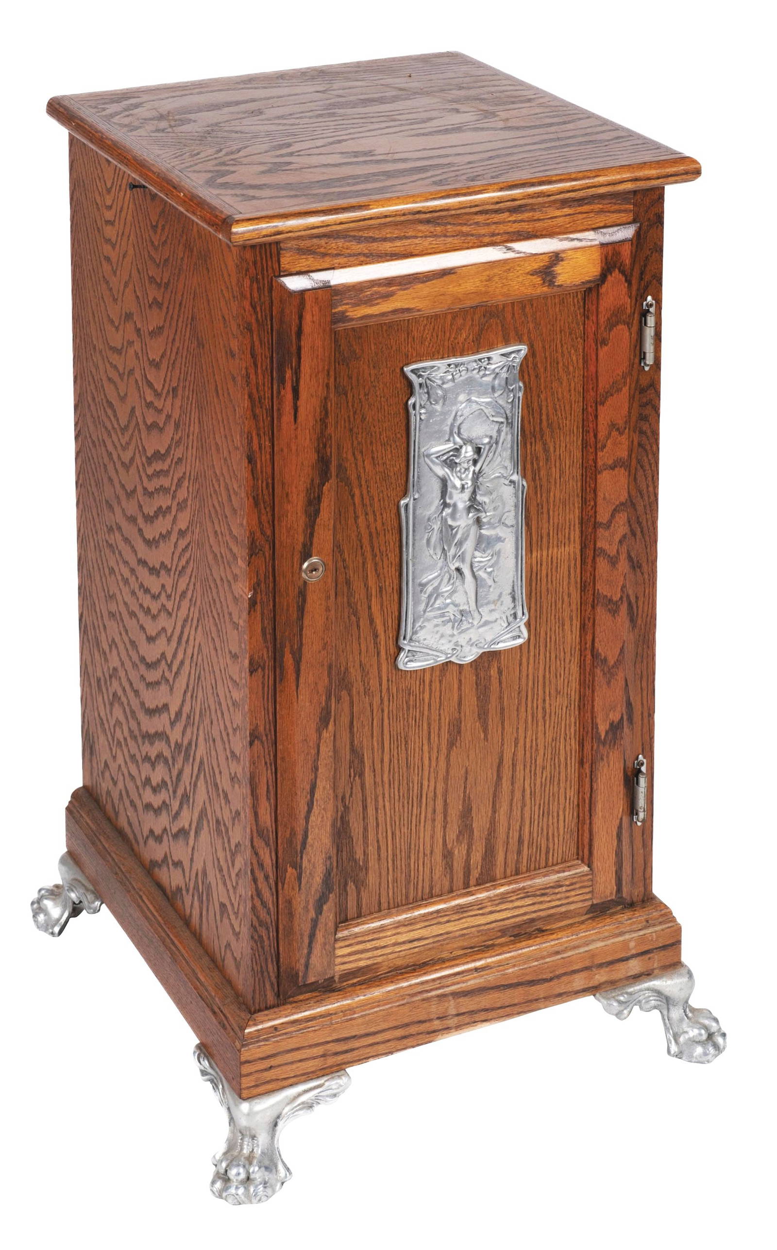 Wooden Slot Machine Stand W/ Door Auction