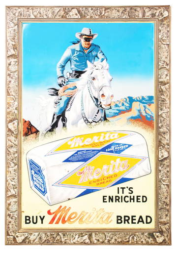 Framed Heavily Embossed Merita Bread Sign