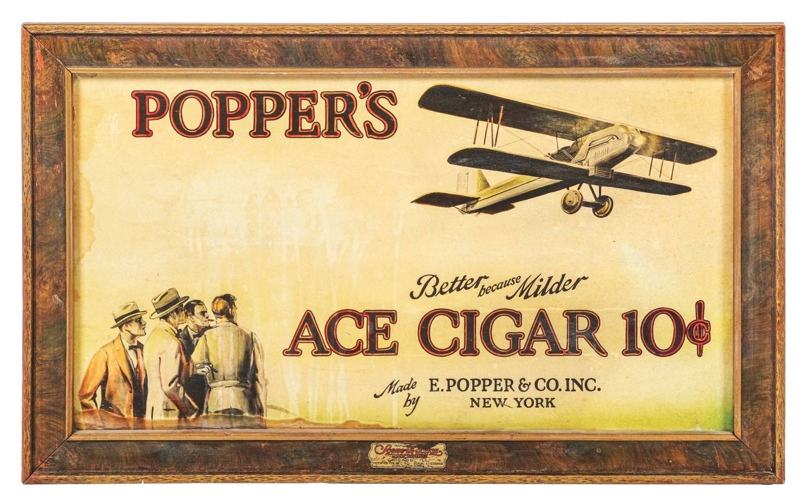 Wonderful Poppers Ace Cigar Light-up Sign Auction