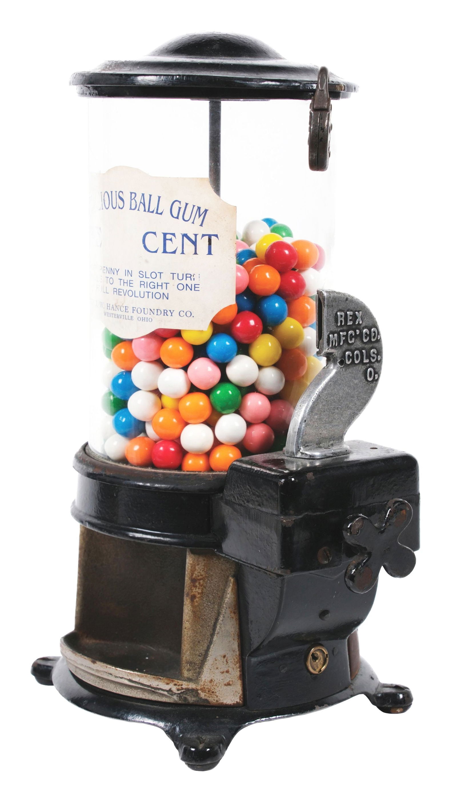 1¢ Hance Rex Goose Neck Gumball Machine Auction