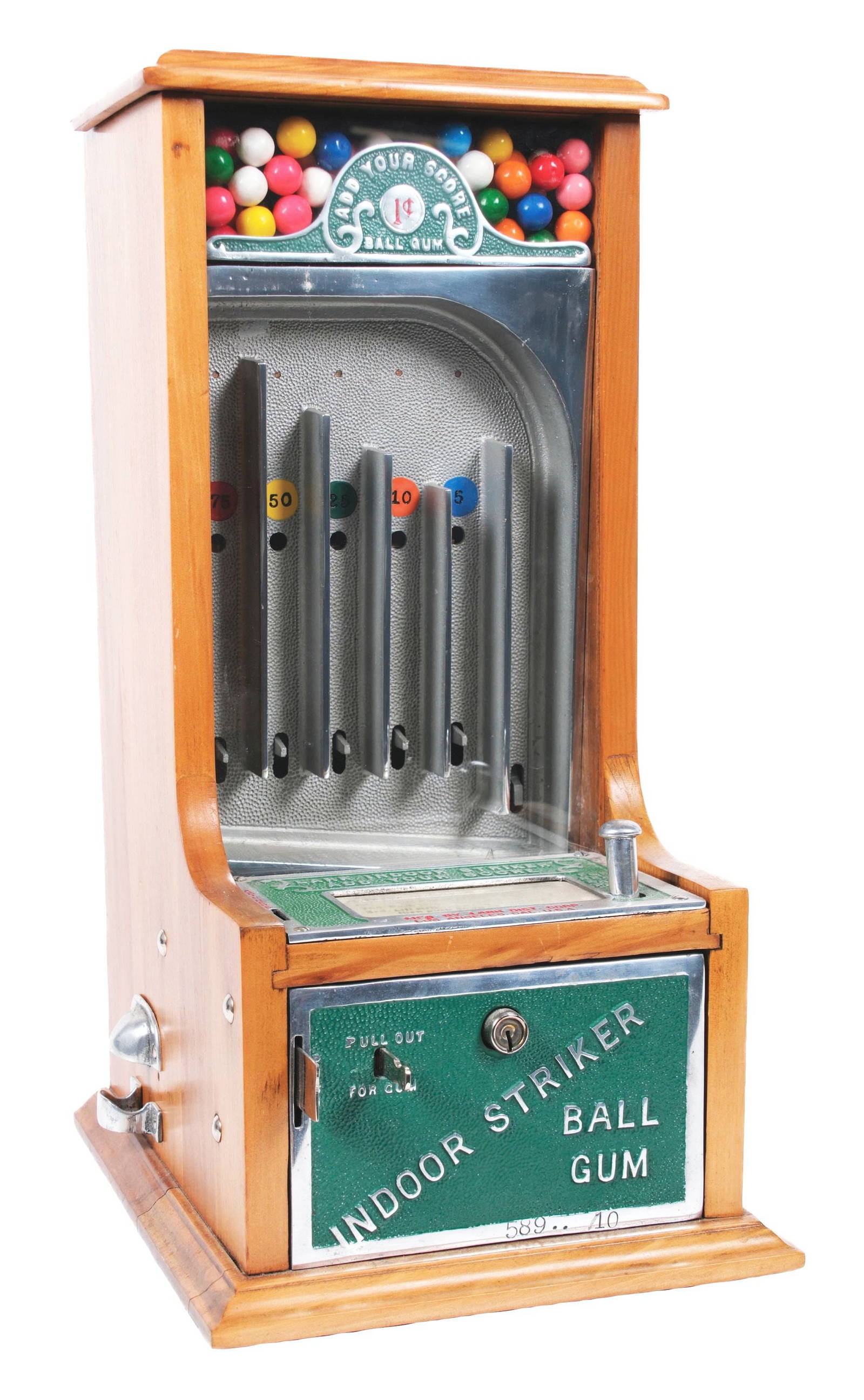 1¢ Lark Indoor Striker Gum Vending Machine & Trade Stimulator Auction