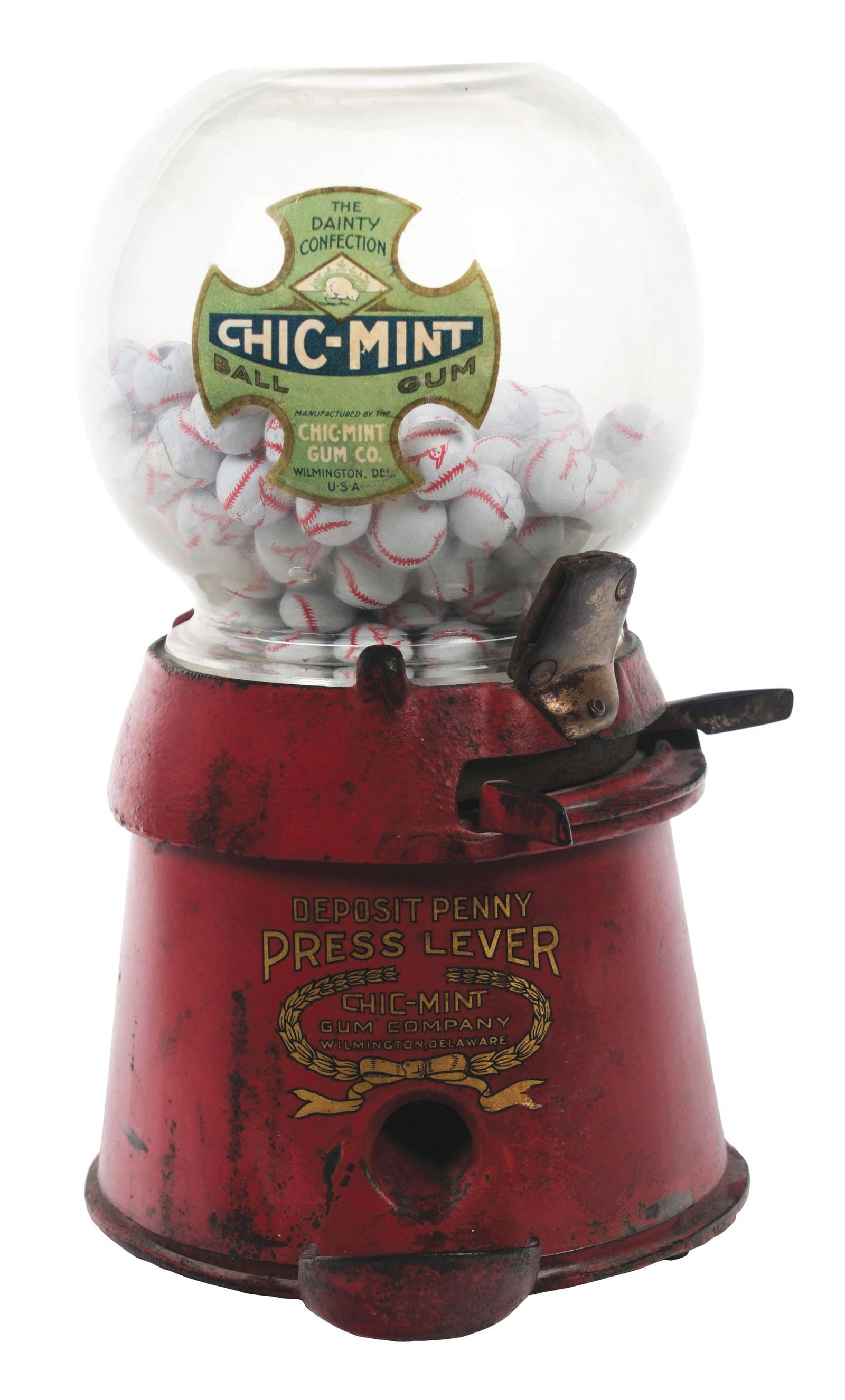 1¢ "chic-mint" Gumball Vending Machine. Auction