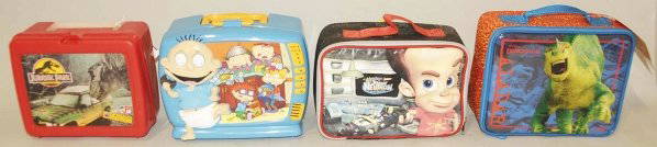Lot Of 5: Modern Character Lunchboxes.