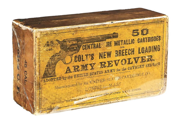 Early 50 Round Box Of .45 Colt Ammunition By The United States ...
