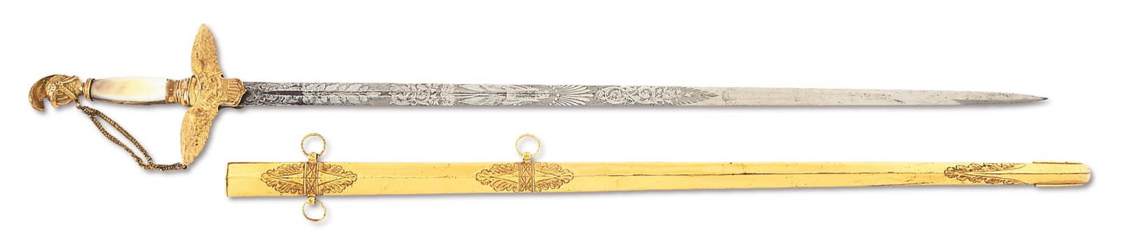 Us Federal Period 1834-1840 Pattern Militia Officer's Sword. Auction