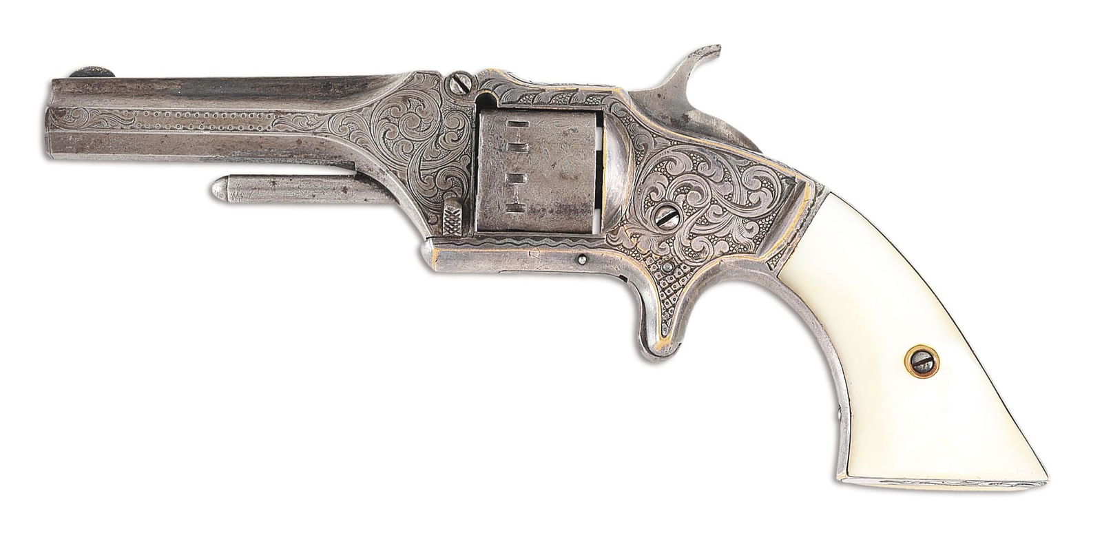 (a) Factory Engraved American Standard Tool Co. Pocket Revolver. Auction