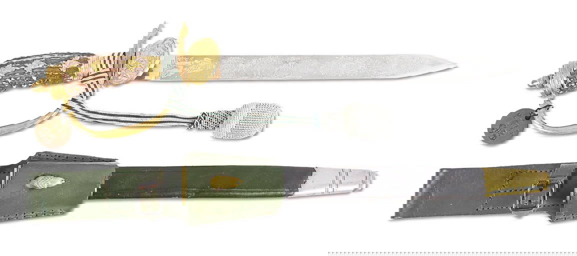 German 1930s Wwii Ornate Hunting Dagger By Alcoso.