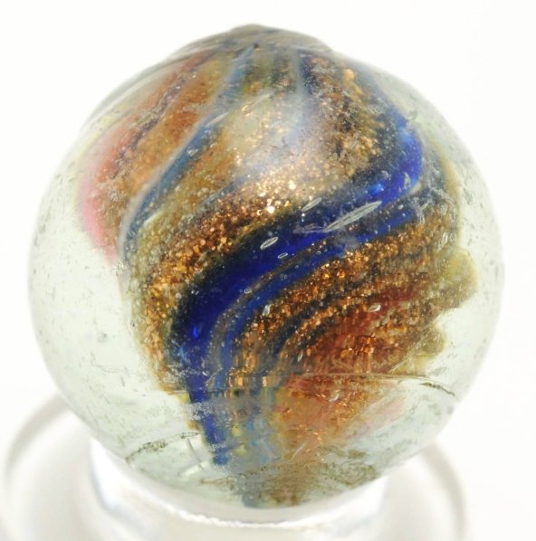 Shrunken Core Onionskin Lutz Marble.