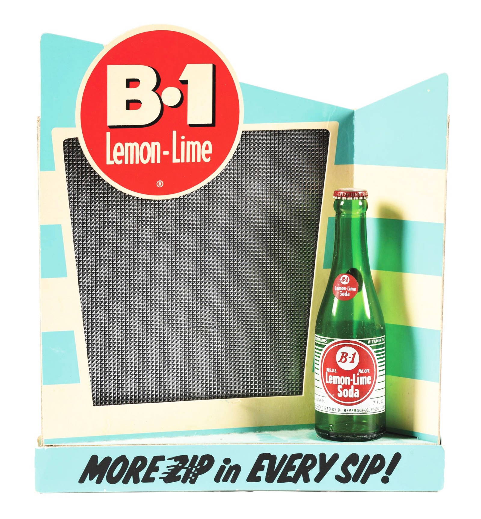 B-1 Lemon-lime Light-up Cardboard Bottle Display Auction