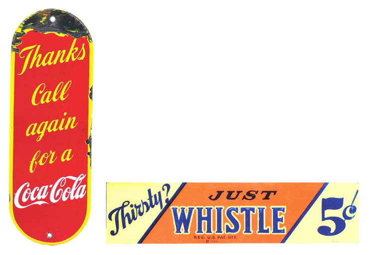 Collection Of 2 Soda Pop Signs