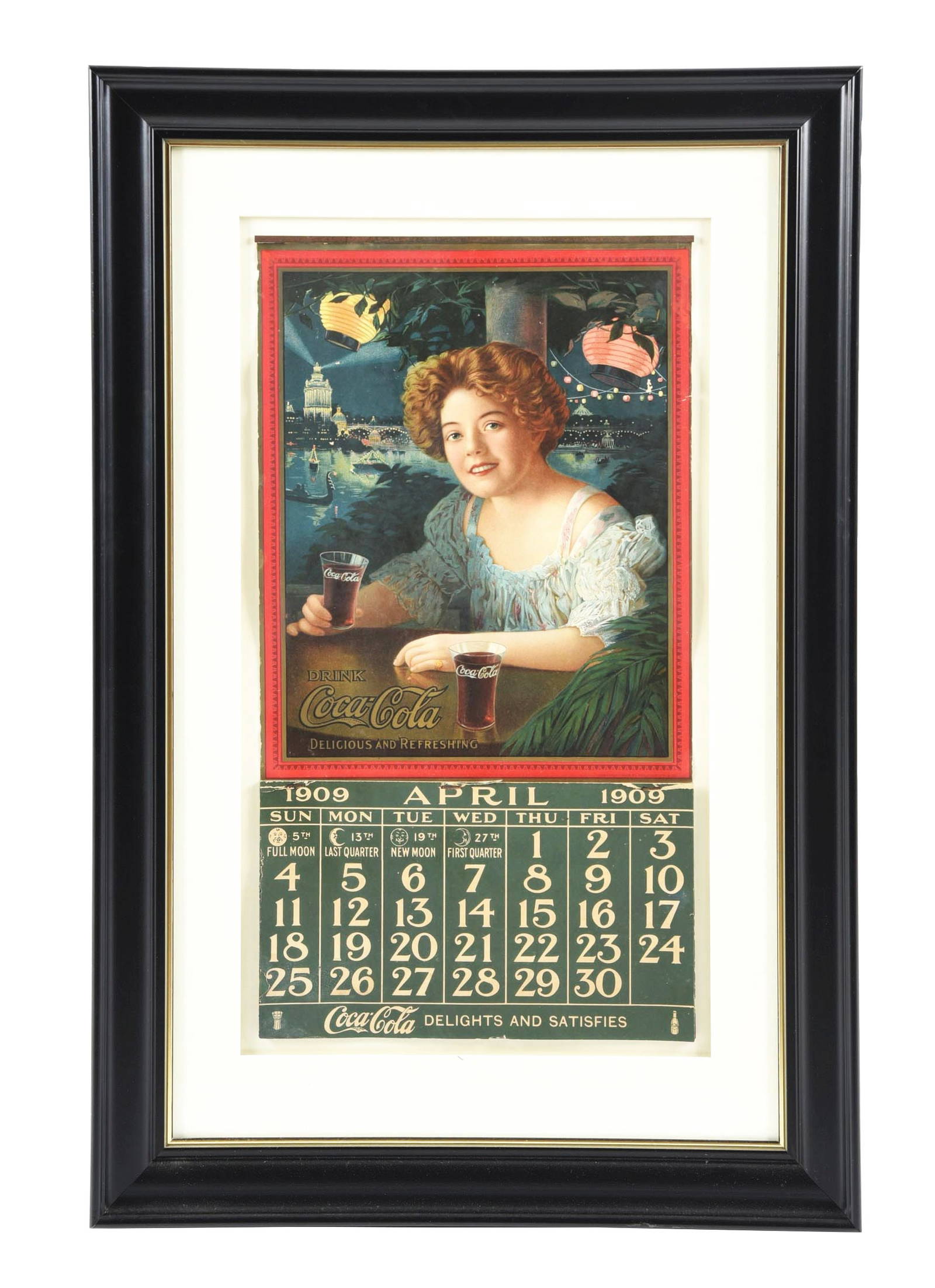 Drink Coca-cola Delicious And Refreshing Paper Lithograph Calendar W ...