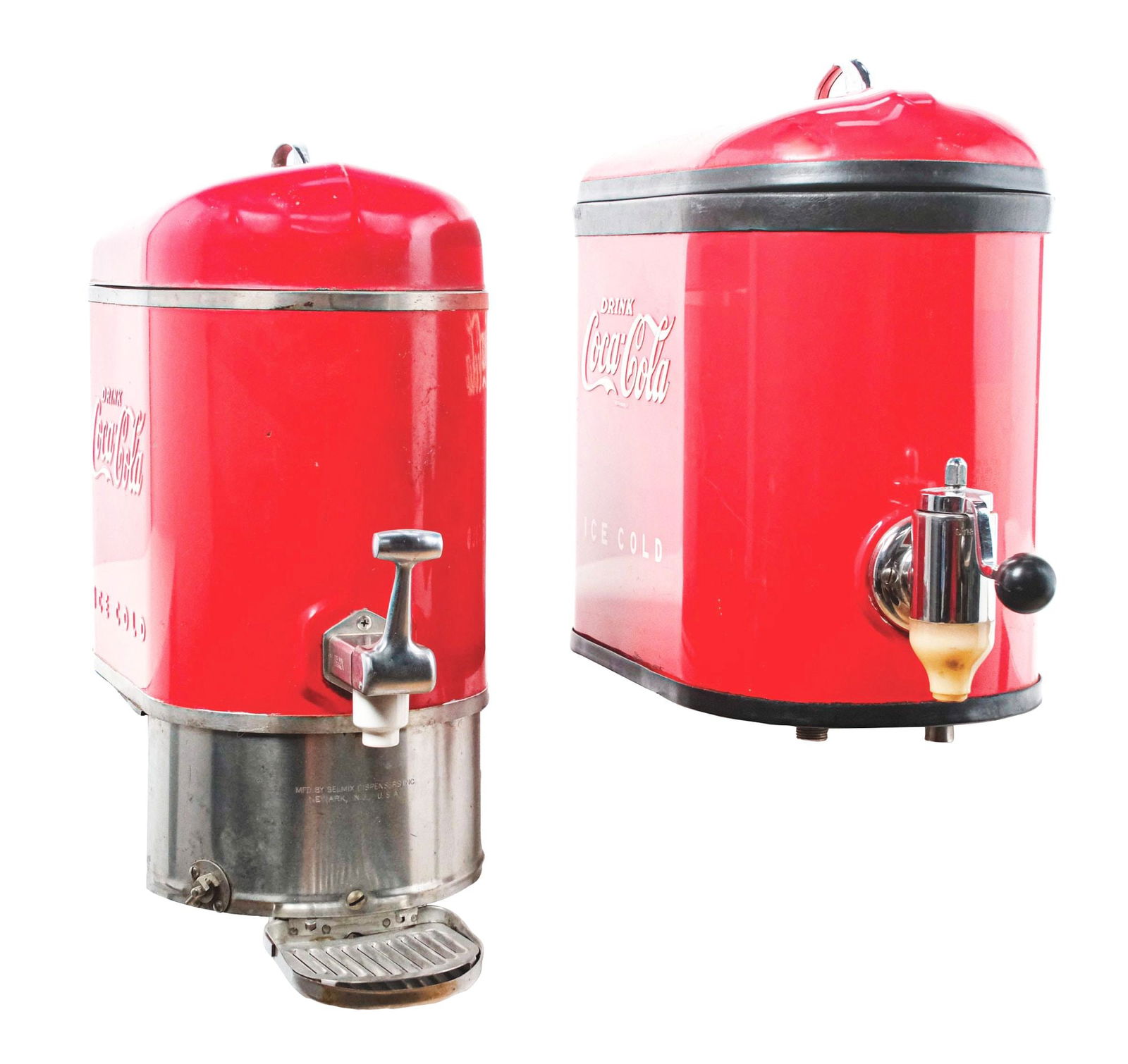 Collection Of 2 Coca Cola Countertop Syrup Dispensers