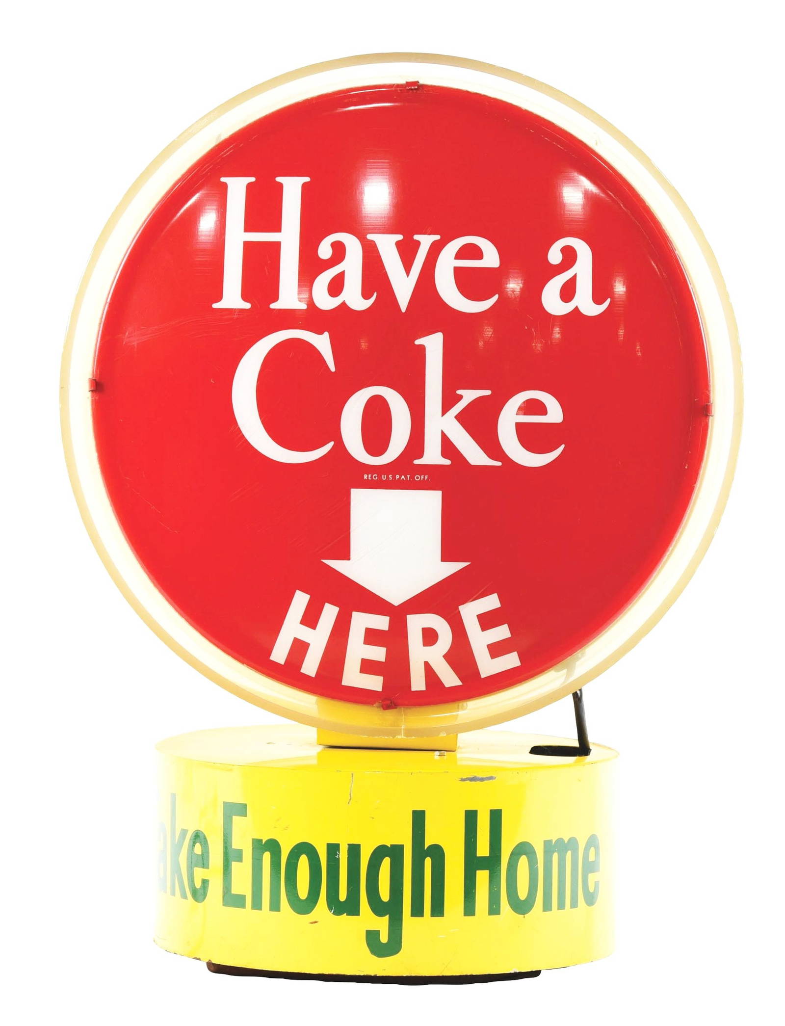 Coca-cola Rotating Halo Light-up Sign Auction