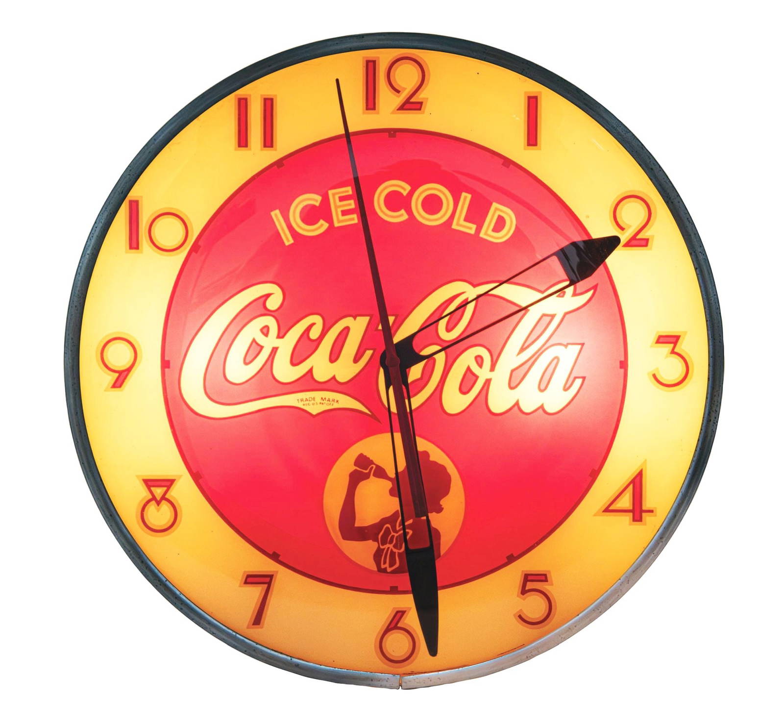 Ice Cold Coca-cola Pam Clock Auction