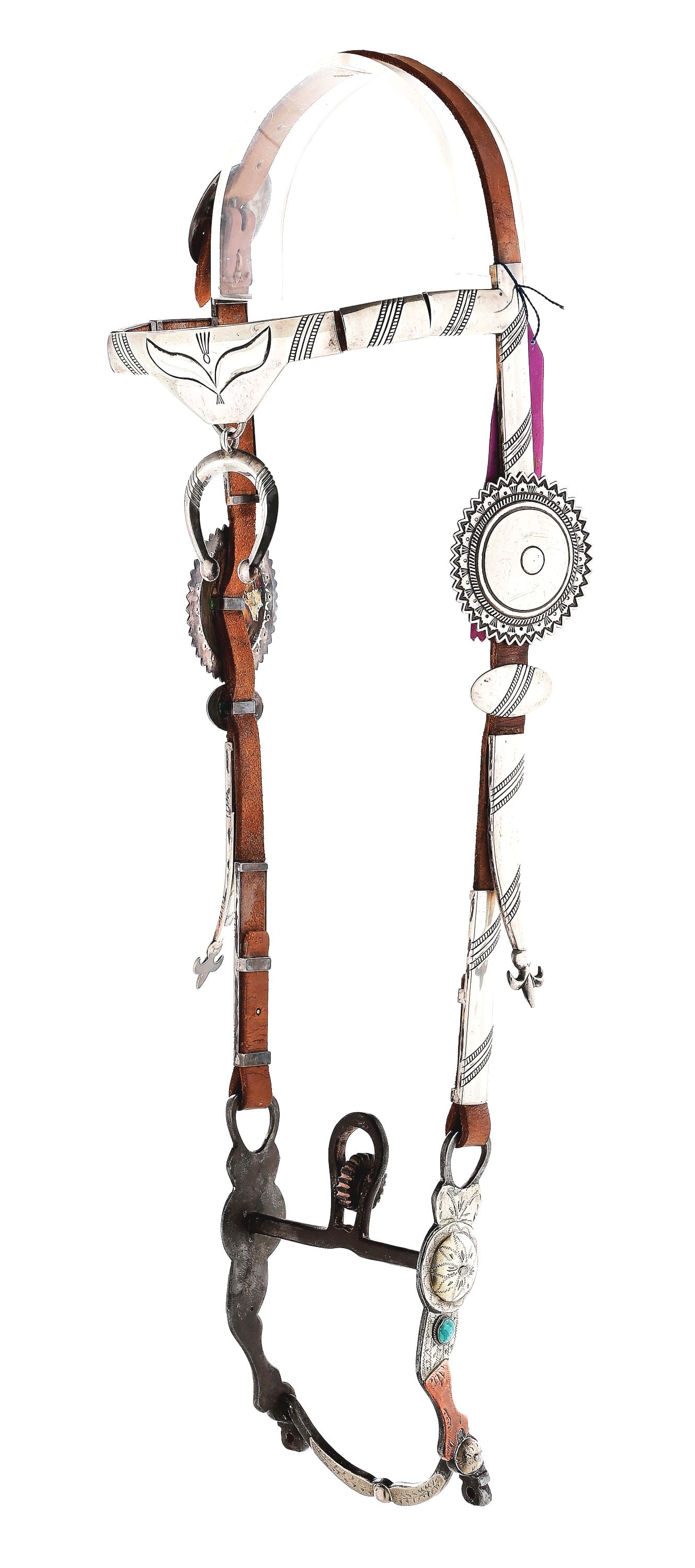 Navajo Sterling Silver Bridle Auction