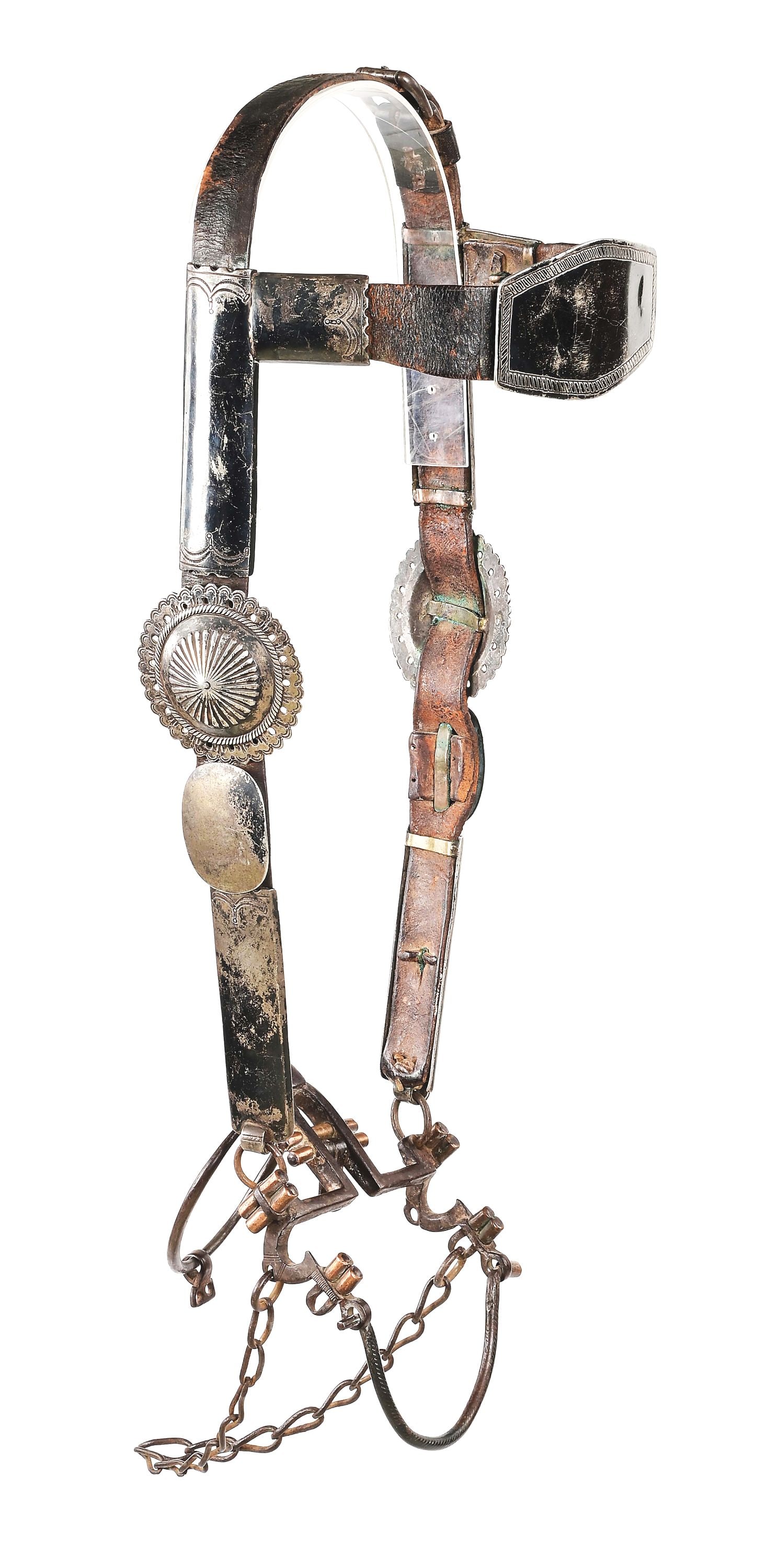 Navajo Coin Silver Bridle Auction