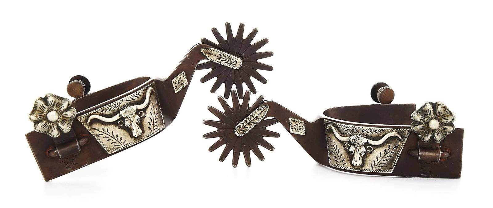 Bill Adamson Steerhead Spurs Auction