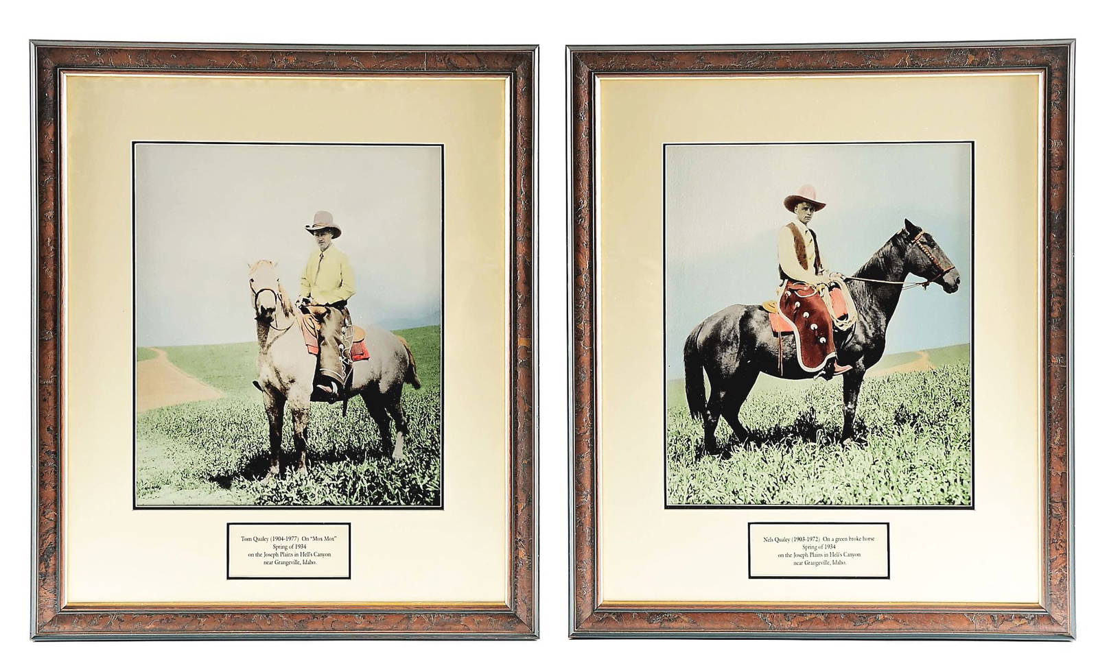 Photographs Of Tom And Nels Qualey Auction