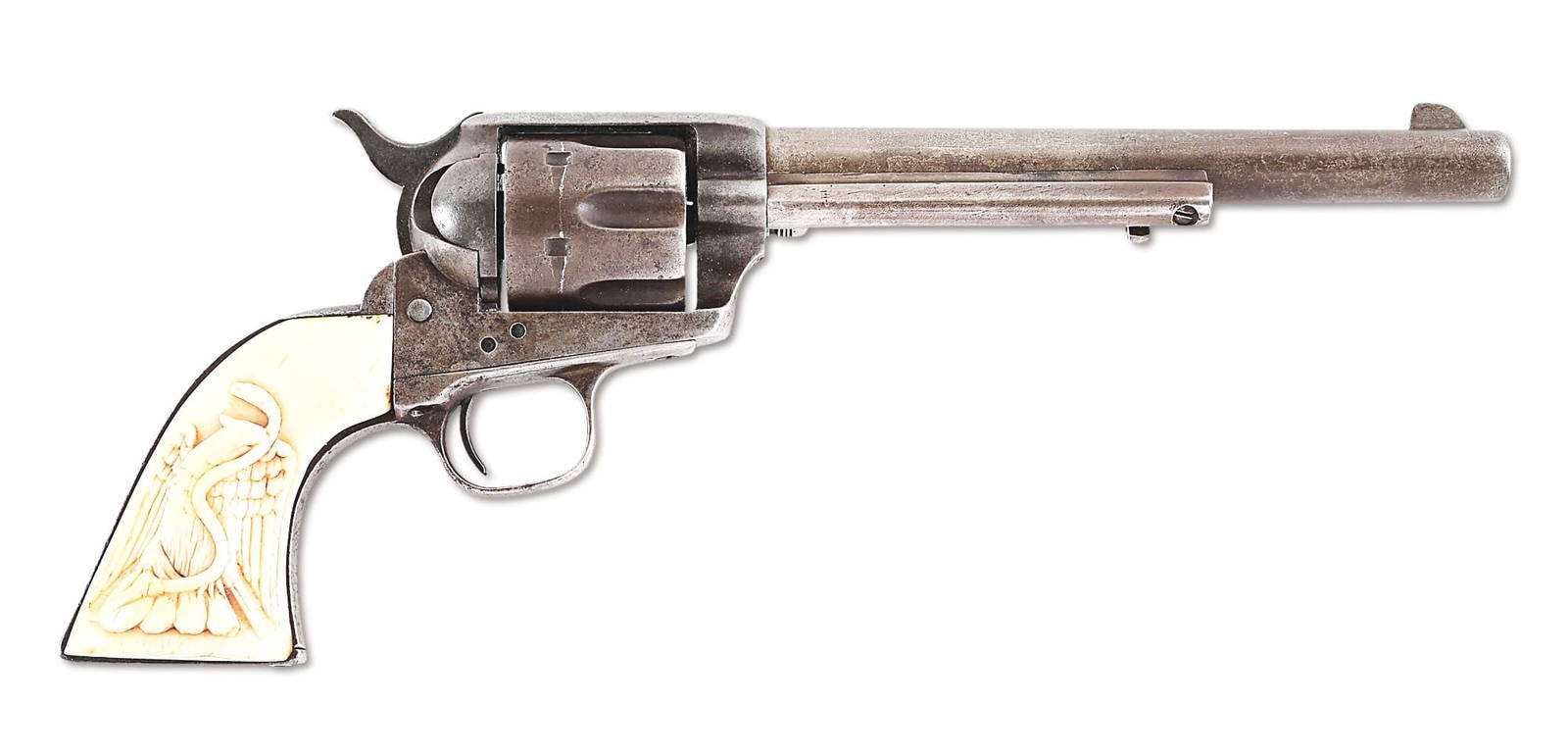 (a) Colt Frontier Six Shooter Single Action Revolver With Presentation ...