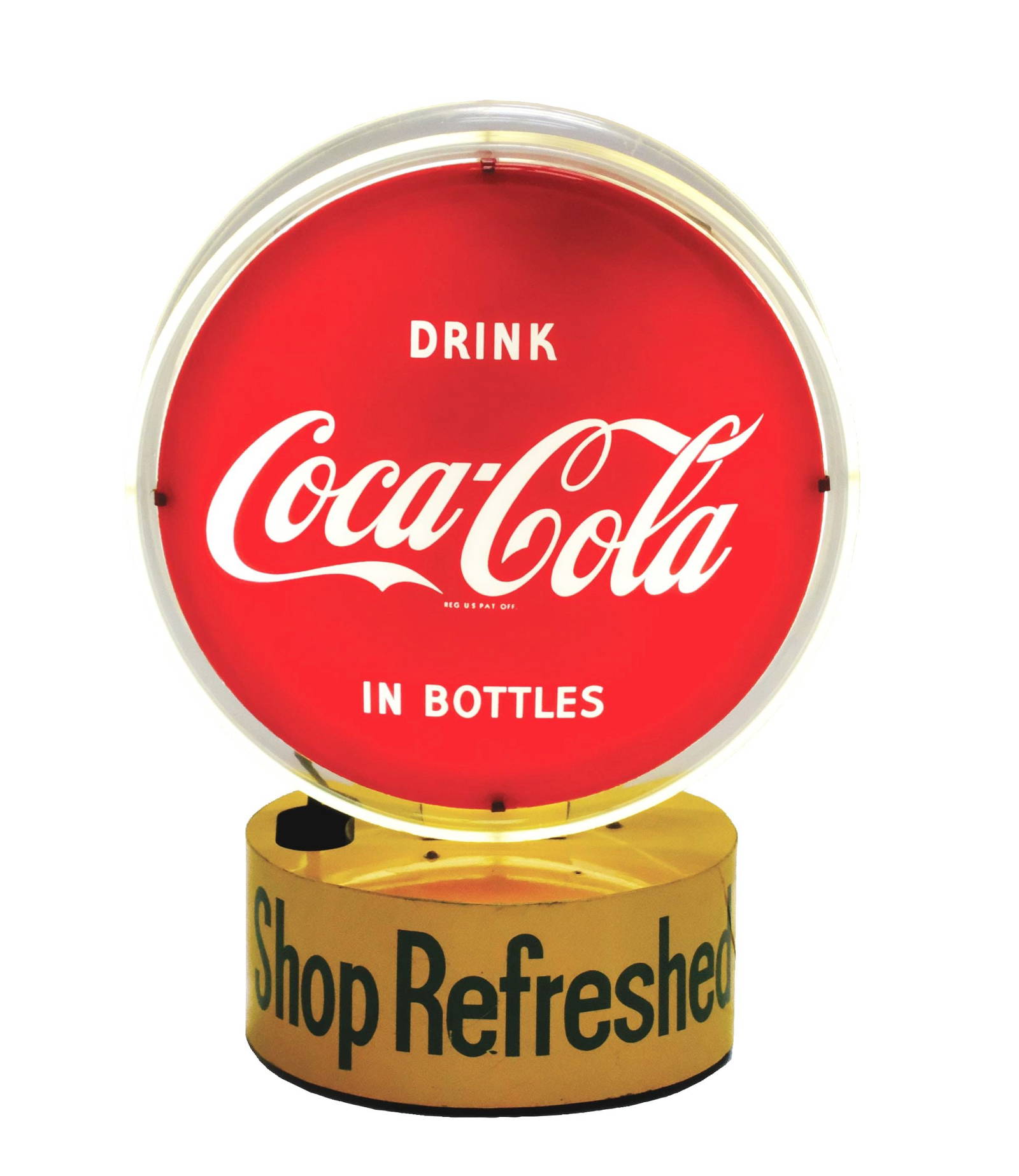 Rotating Coca-cola Halo Sign. Auction