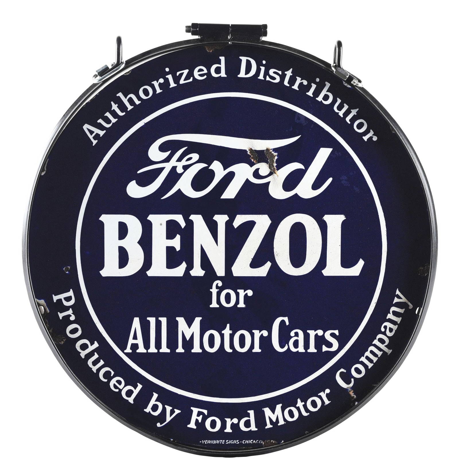 Rare Ford Benzol For All Motor Cars Porcelain Sign. Auction
