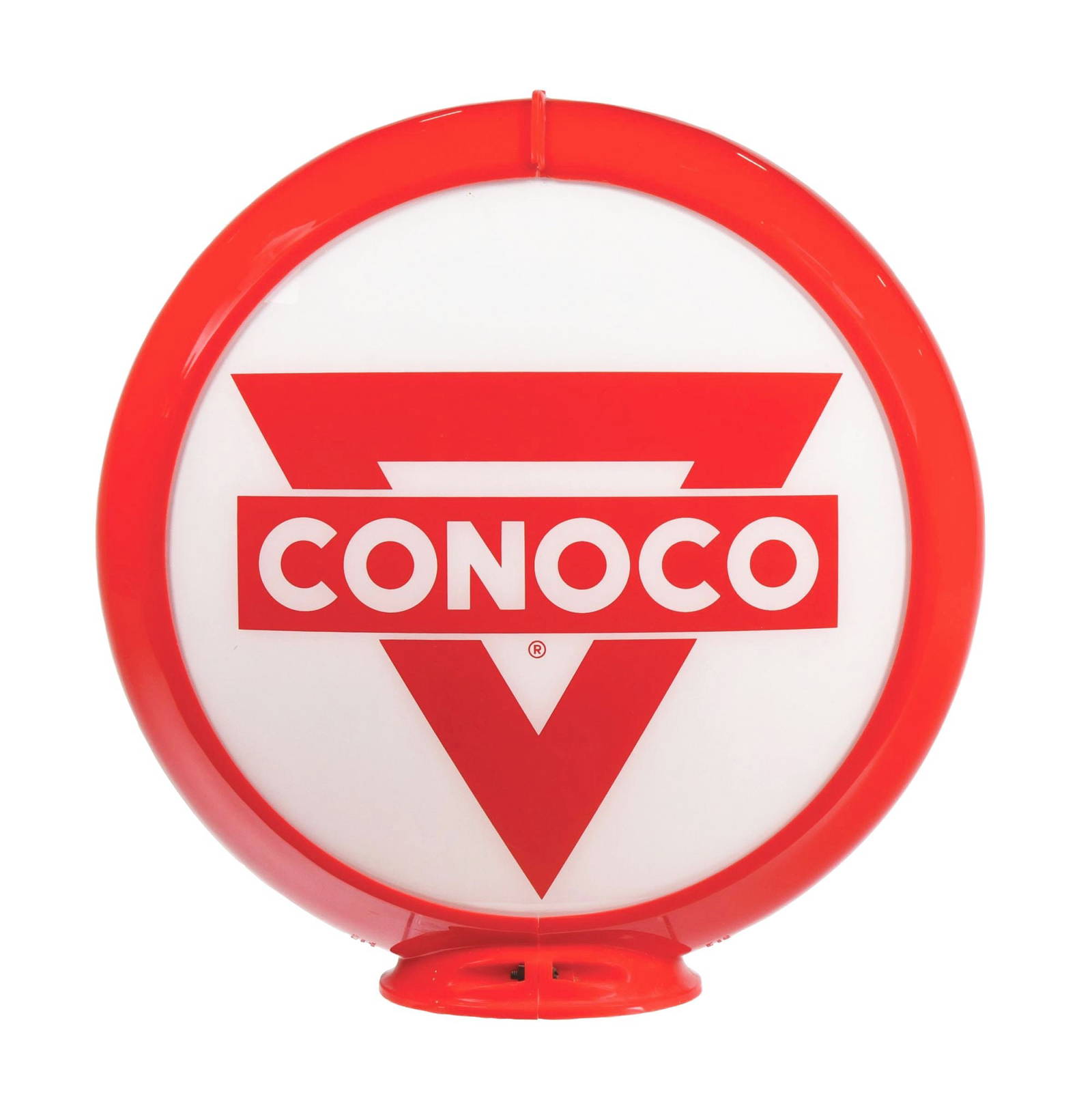 Conoco Gasoline Complete 13.5" Globe On Capco Body. Auction