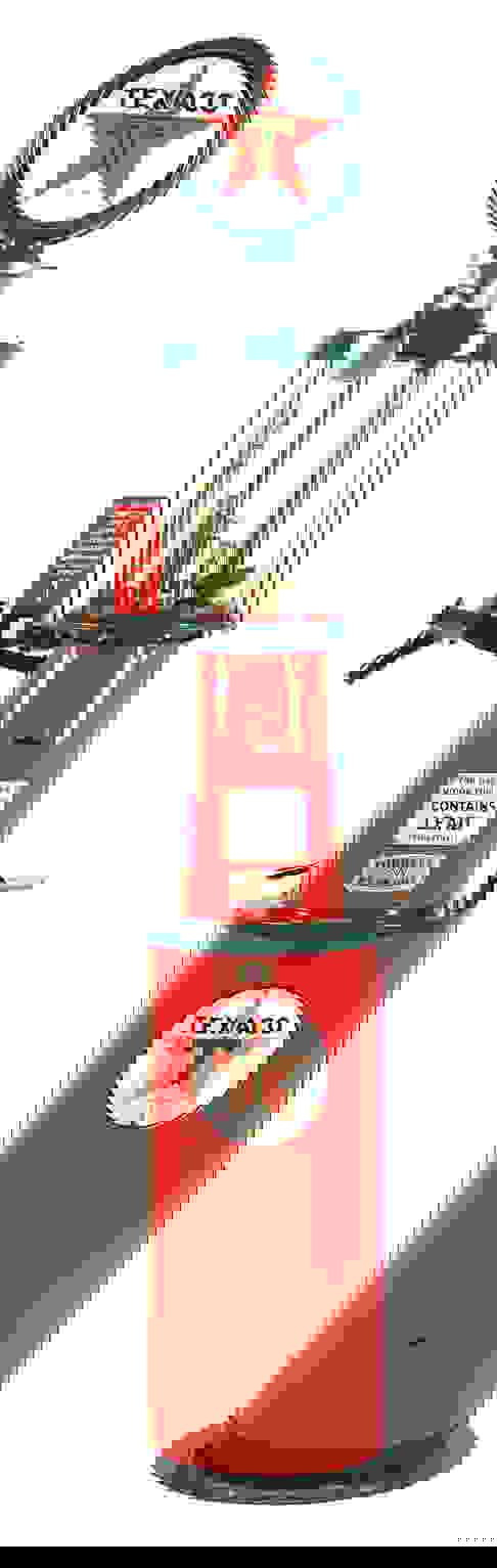 Correct Measure Ten Gallon Visible Gas Pump Restored In Texaco. Auction