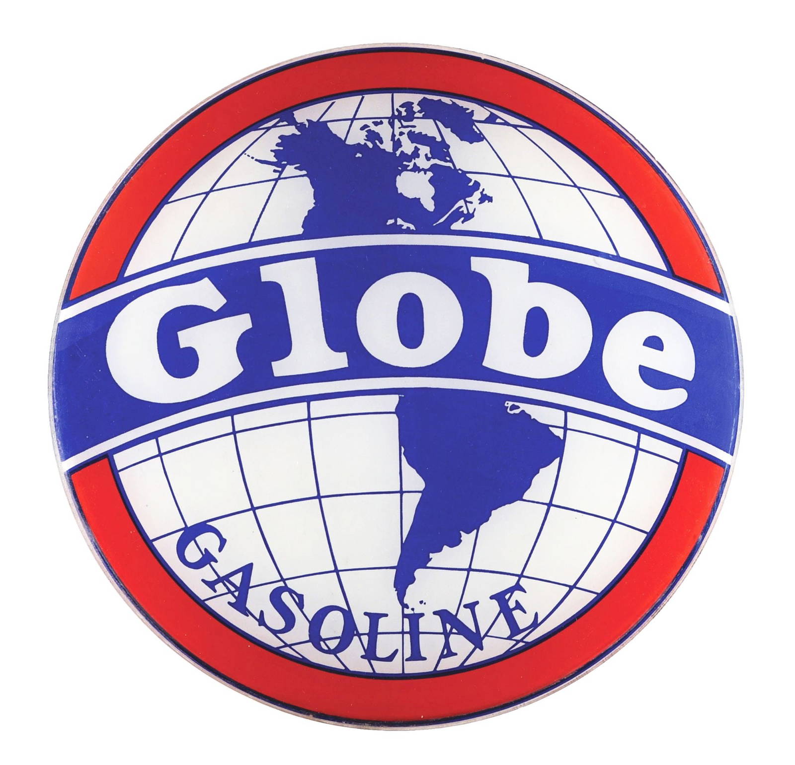 Globe Gasoline Single 13.25" Globe Lens. Auction