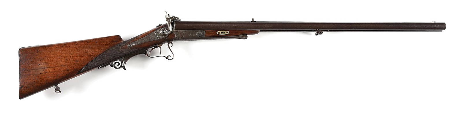 (a) Antique Siegel Side By Side Pinfire Cape Gun. Auction