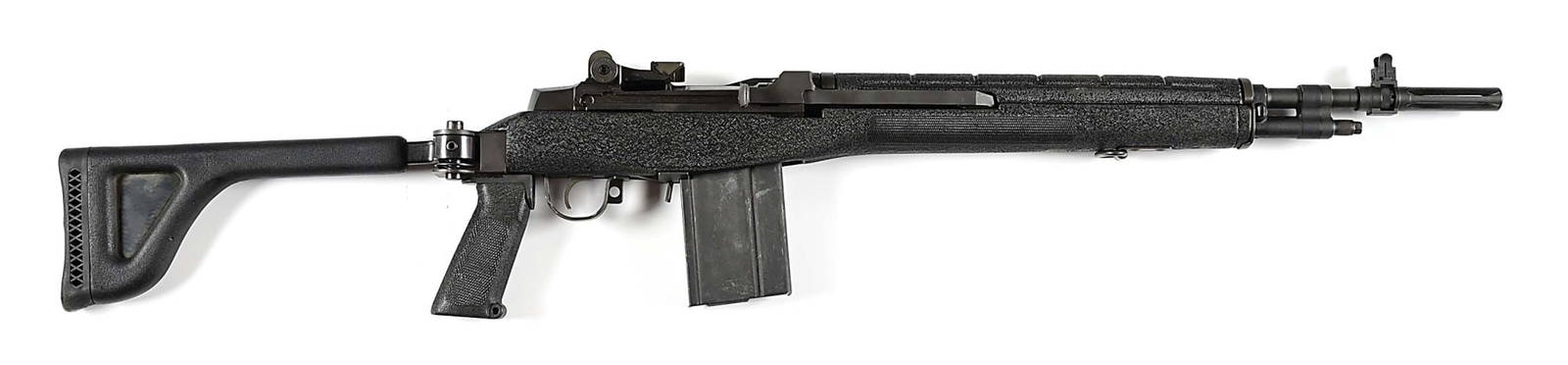 (m) Pre-ban Springfield M1a Semi Automatic Bush Rifle. Auction