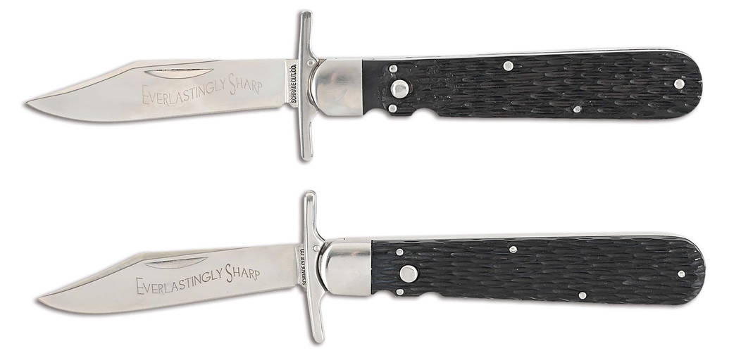 Lot Of 2: Schrade Cutlery Co. Swing Guard Automatic Knives.