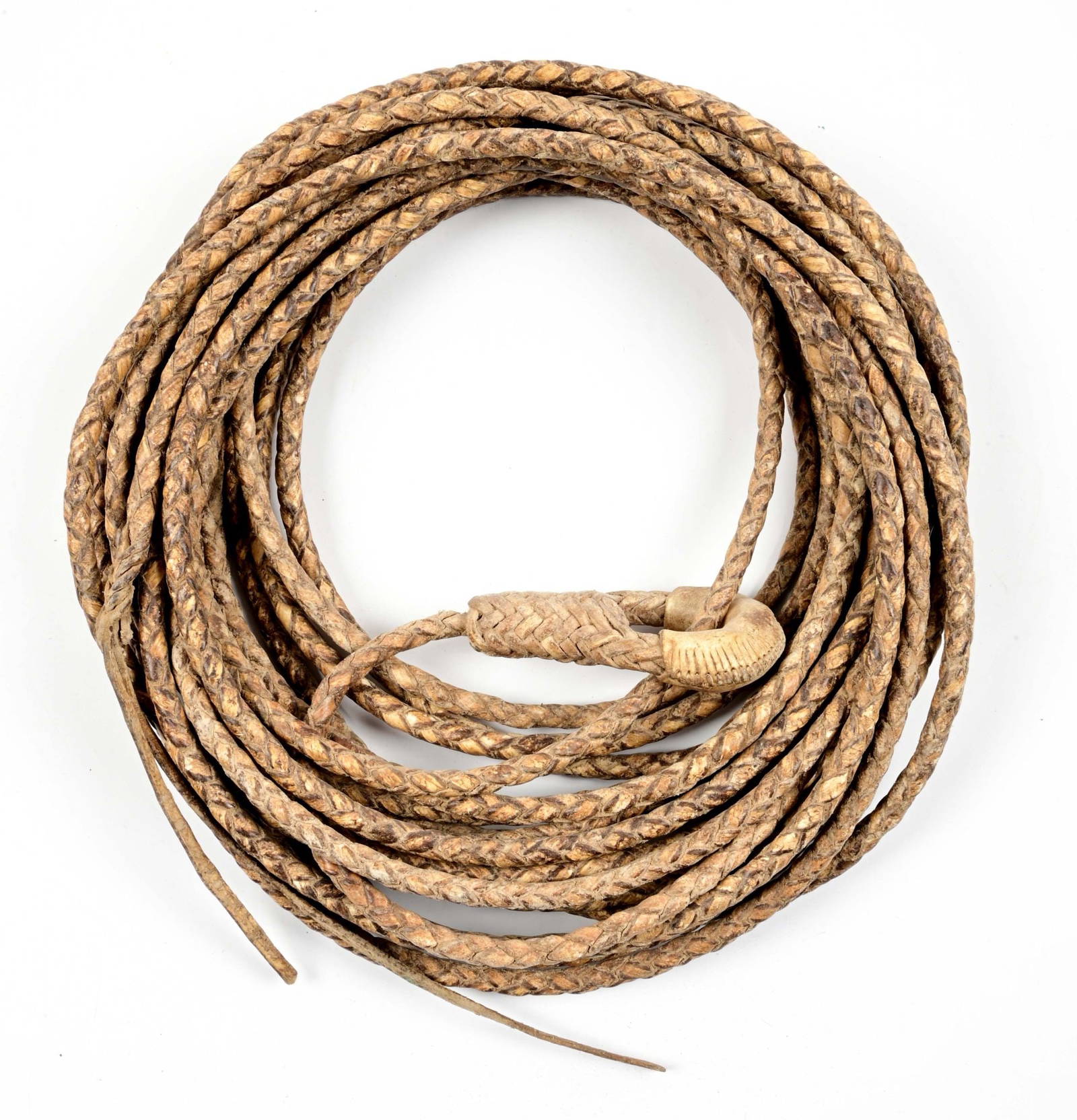 Antique Rawhide Reata. Auction