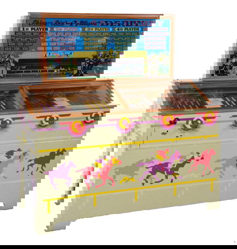 5¢ Chicago Coin's 4 Player Derby Arcade Game