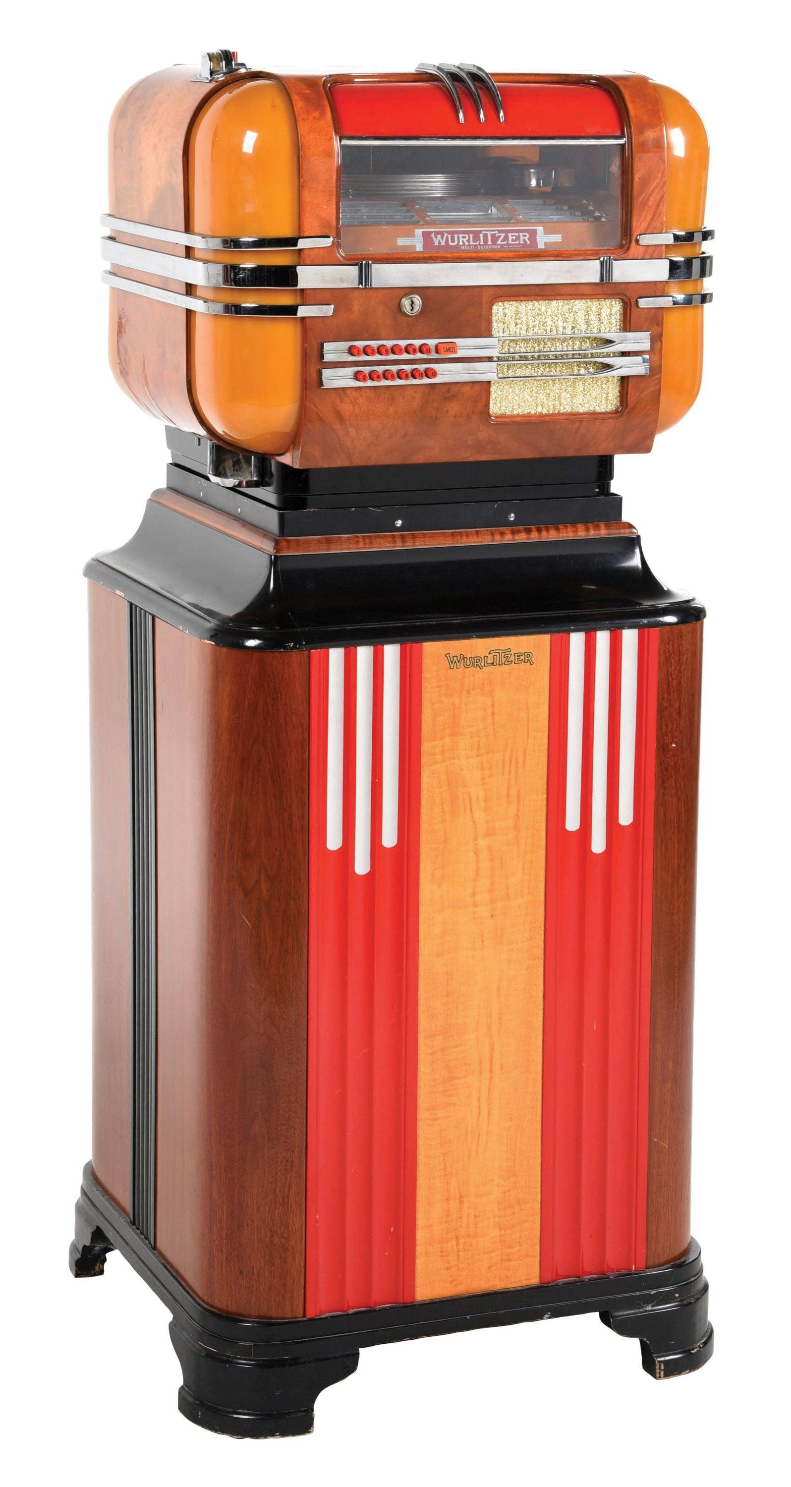 5¢ Wurlitzer Model 41 Tabletop Jukebox With Stand Auction