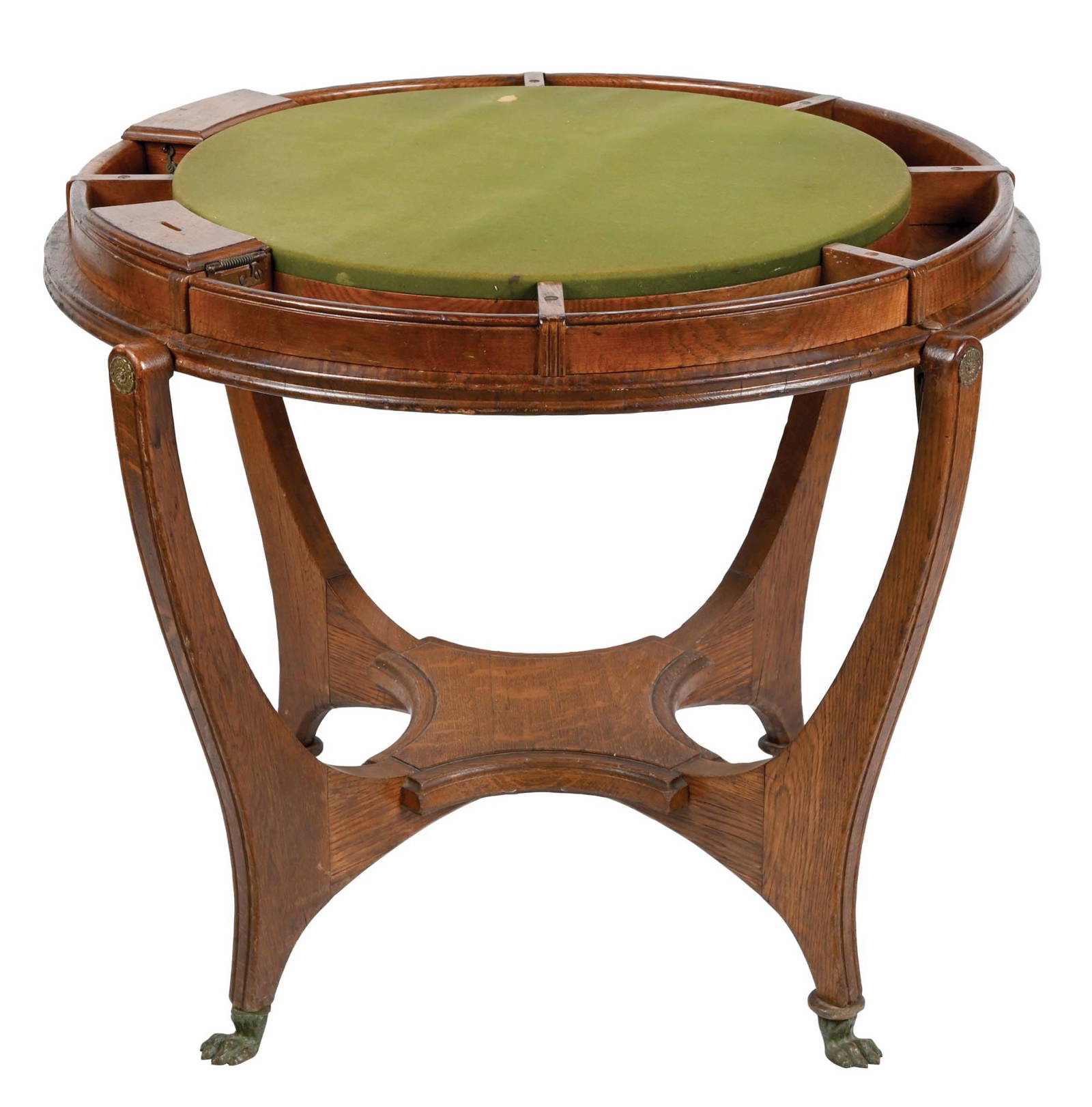 Small Sized Hunzinger Flip Top Poker Table. Auction