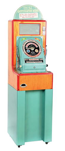 10¢ Print Your Id Medal Arcade Machine