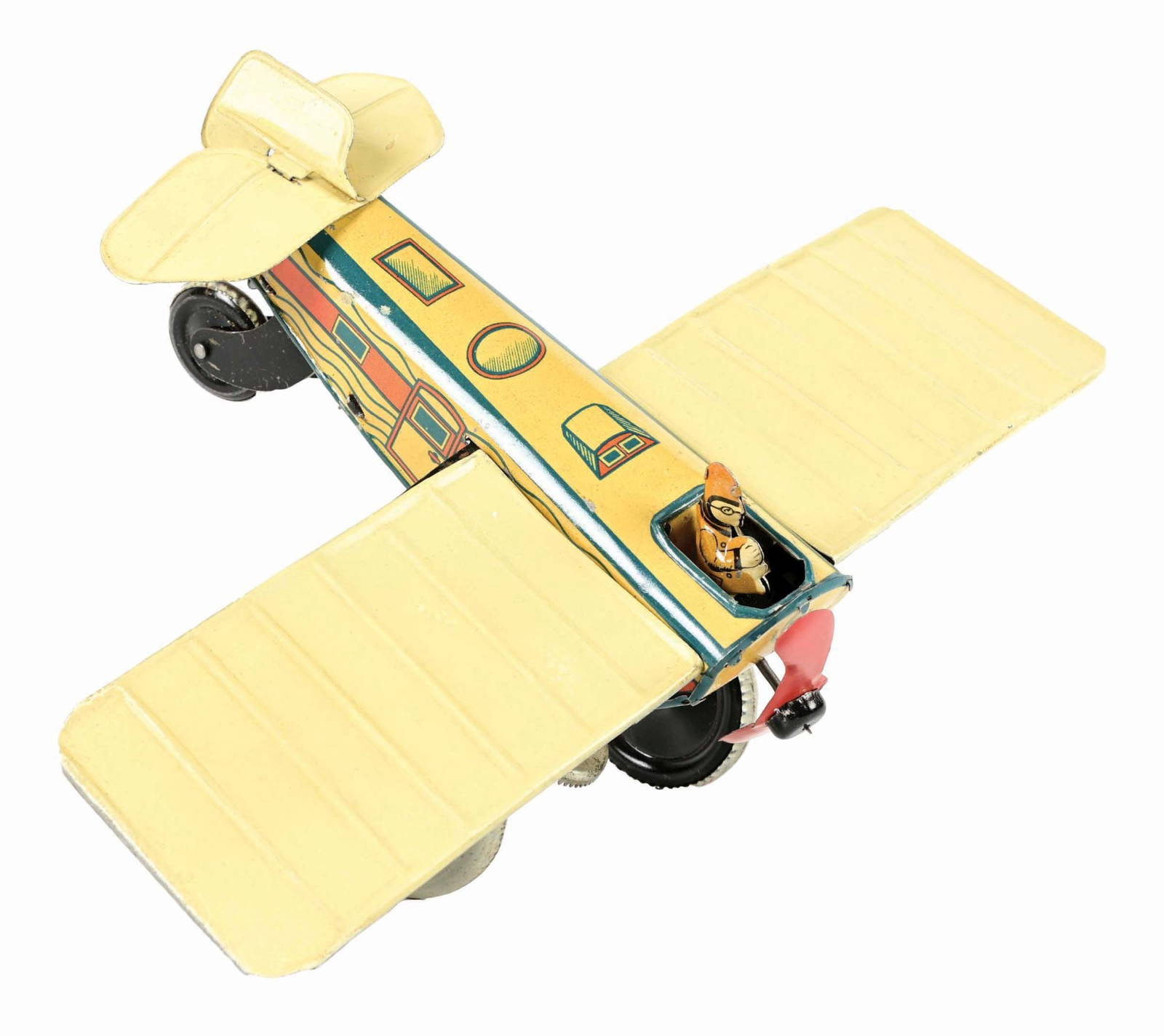 German Sam Guntherman Tin Litho Wind-up Airplane Toy Auction