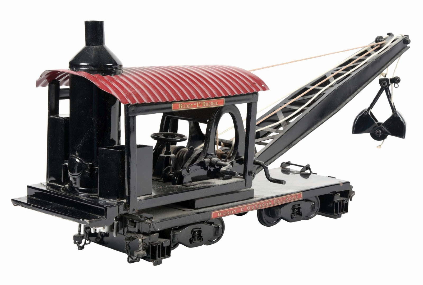 Buddy "l" Pressed Steel Outdoor Railroad Scale Clamshell Bucket Dredge ...