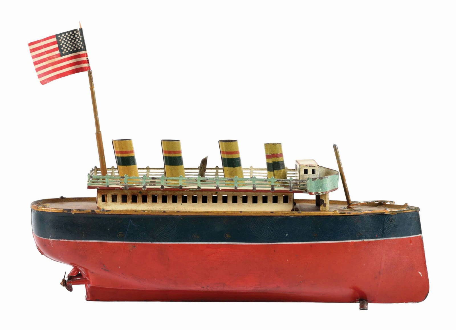 German Pre-war Tin Litho Wind-up Ocean Liner Auction
