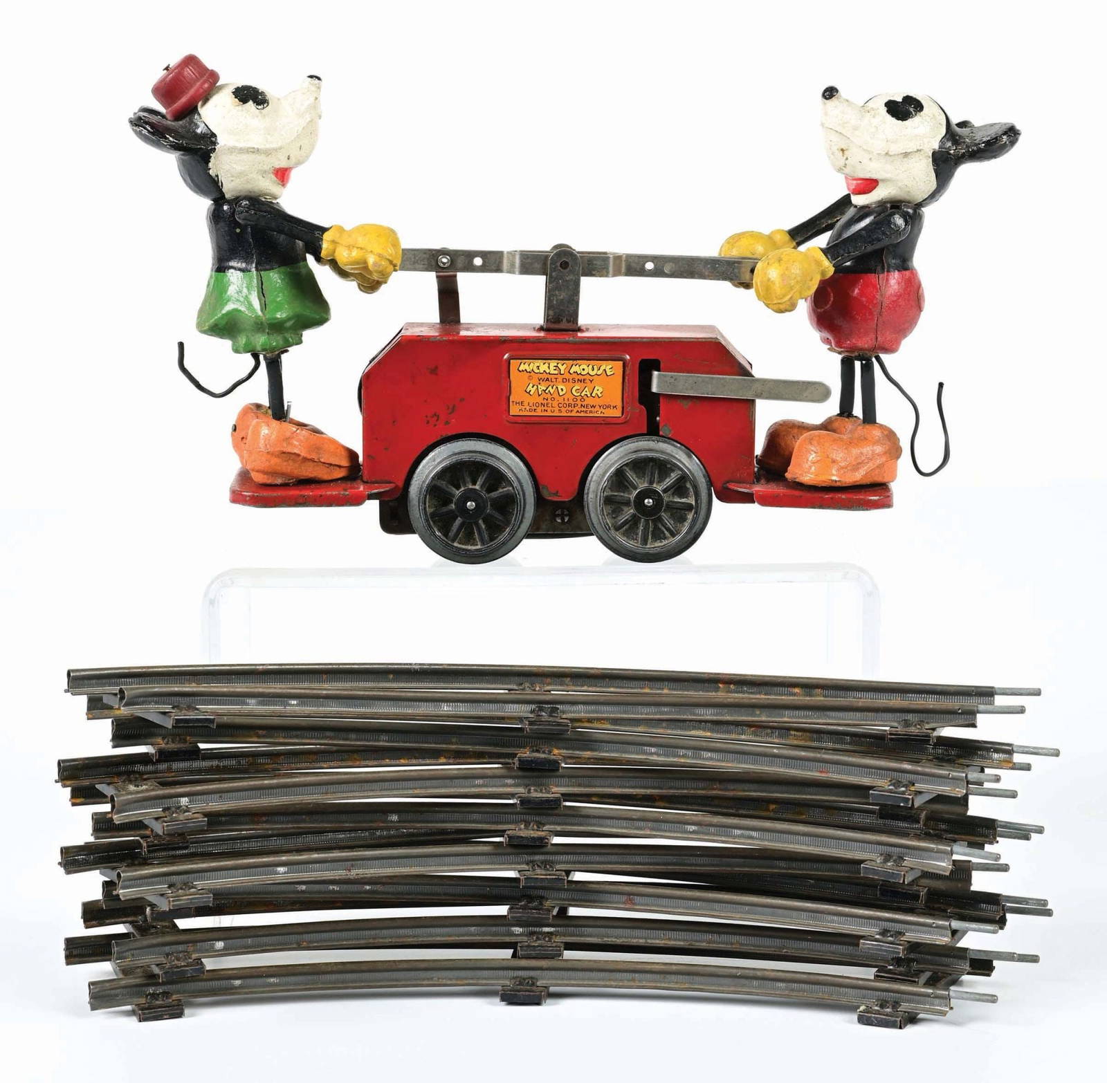 Lionel Walt Disney Mickey & Minnie Mouse Hand Car Auction