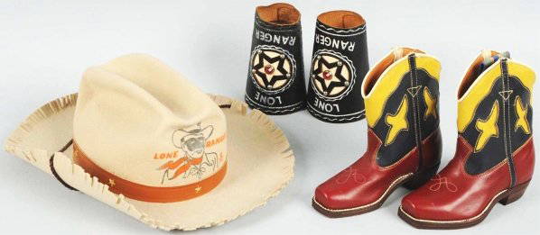 Lone Ranger Boots, Hat & Cuffs.