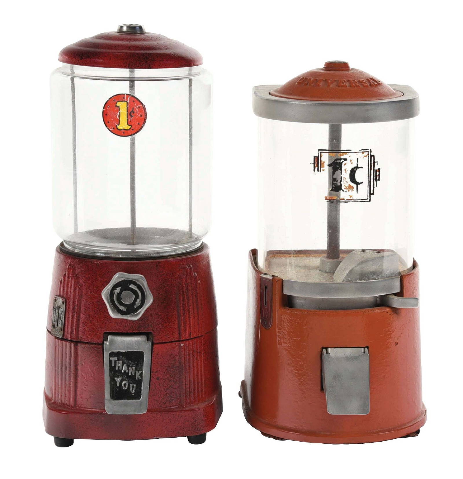 Pair Of Antique Vending Machines Auction