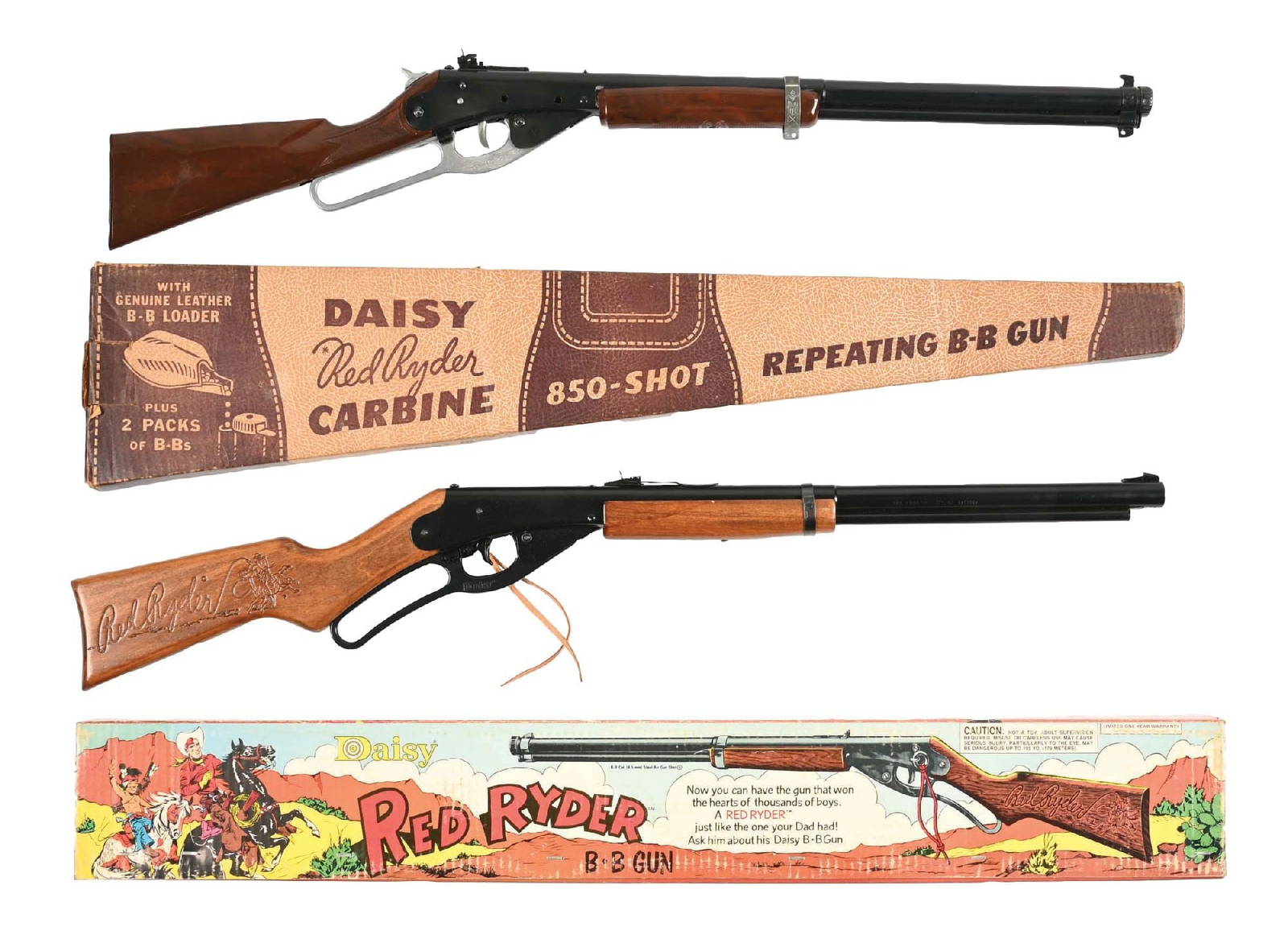 Lot Of 2: Boxed Daisy Red Rider Bb Guns Auction